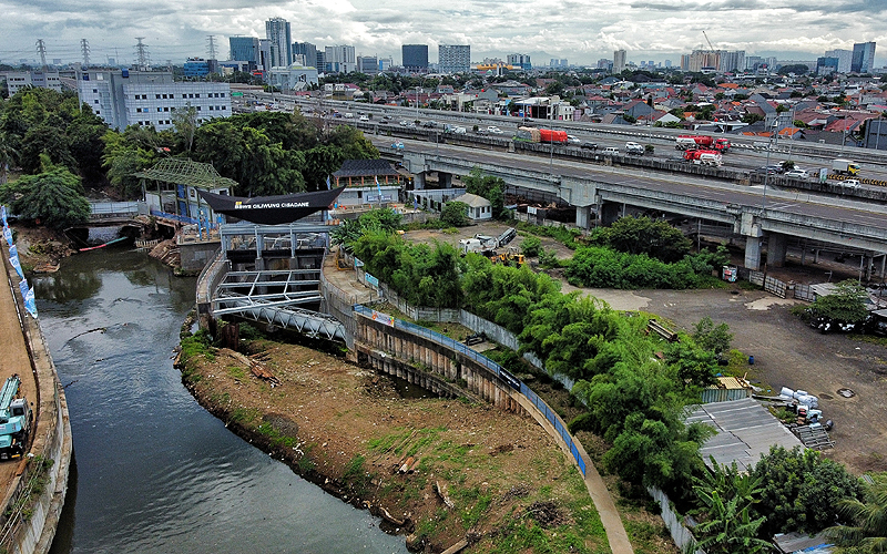 Sodetan Sungai Ciliwung Menuju BKT Sudah Mencapai 62%