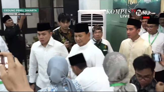 Diberi Karpet Merah, Prabowo-Gibran Hadiri Acara Halal Bihalal PBNU