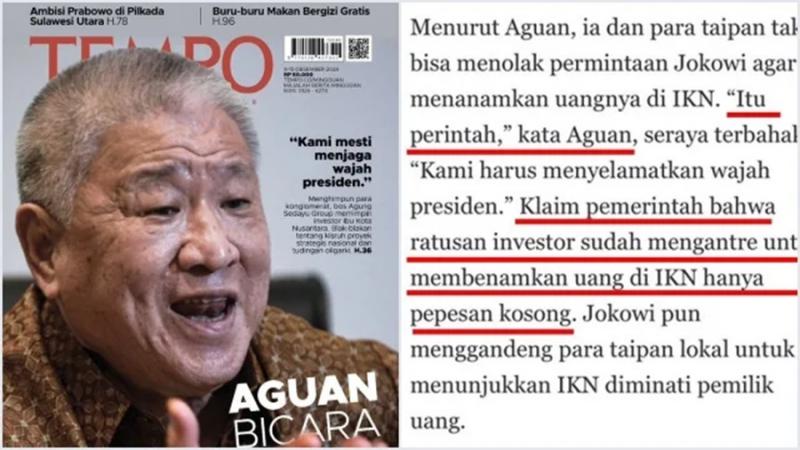 Pengakuan Aguan Jadi Bukti Kalau IKN Memang Omong Kosong Besar!
